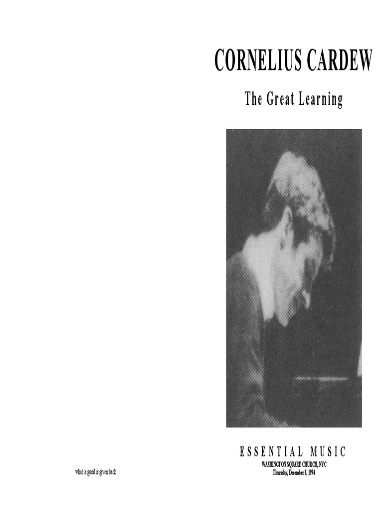 Cardew-The Great Learning | Download Free PDF | Confucianism ...