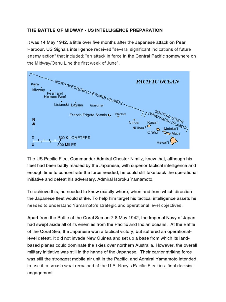 Midway: US Intelligence Strategy Overview | PDF | Battle Of Midway ...