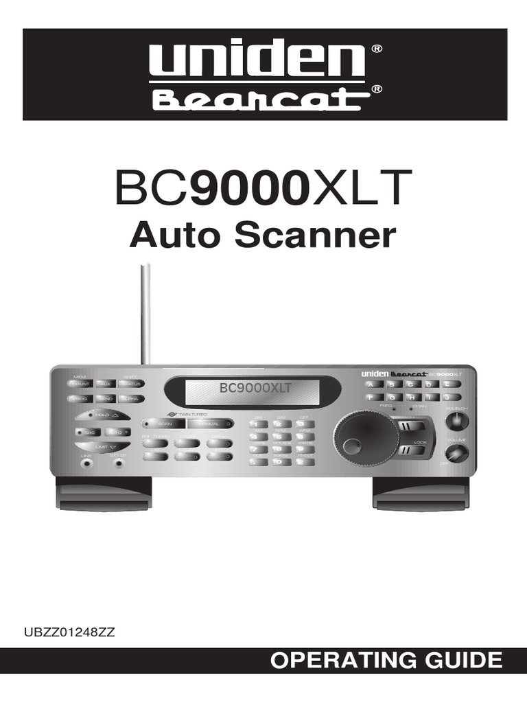 Uniden Bearcat BC9000XLT (Manual) | PDF | Electrical Connector | Radio