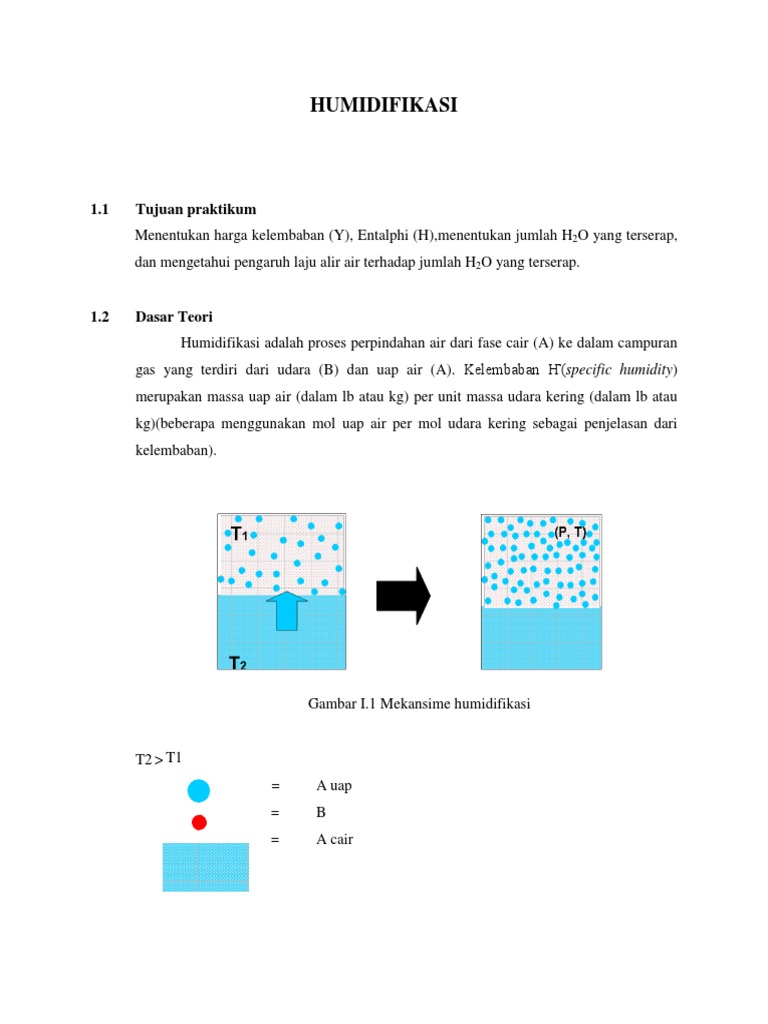 Laporan HUMIDIFIKASI | PDF