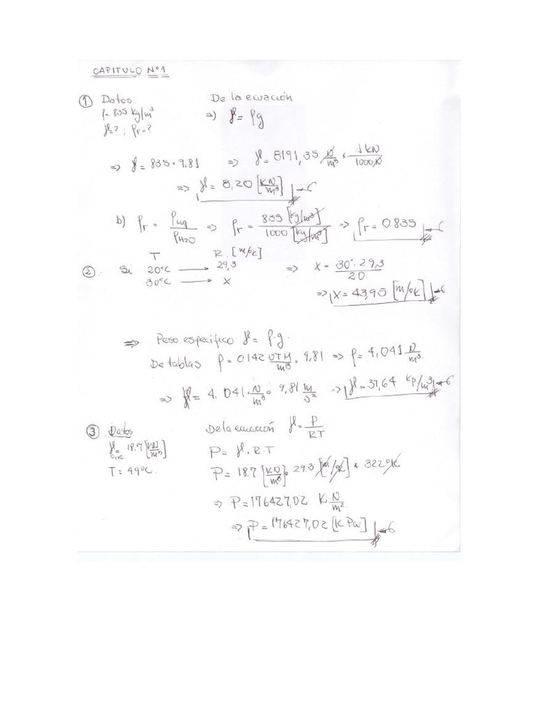 Solucionario Mecanica de Fluidos Schaum | PDF