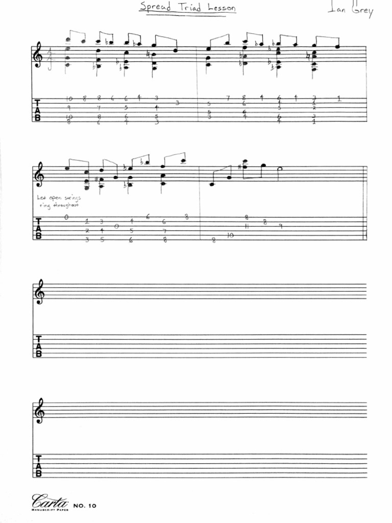 Spread Triad Lesson | PDF