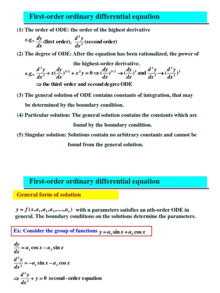 ODE Solutions for Math Students | PDF | Ordinary Differential Equation ...