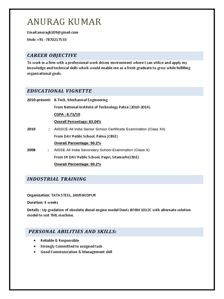 Anurag Resume | PDF