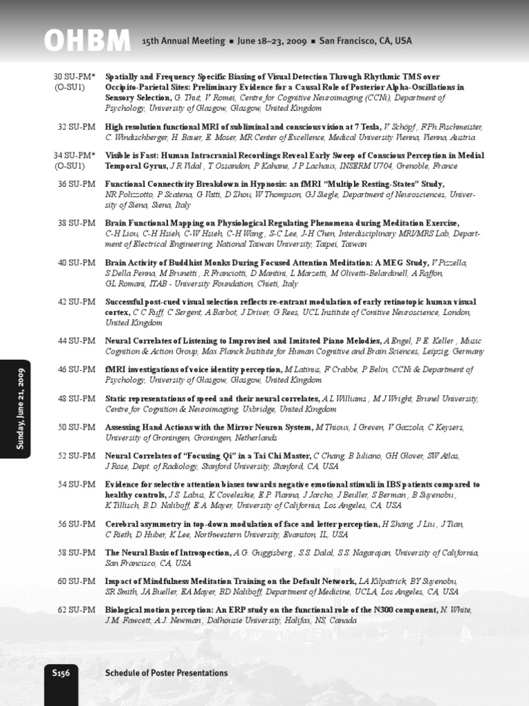 Brain Activity of Buddhist Monks During PDF | PDF | Cognitive ...