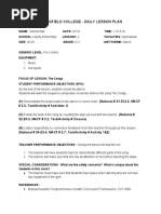 Cha Cha Slide Dance Lesson Plan | PDF | Affect (Psychology) | Lesson Plan