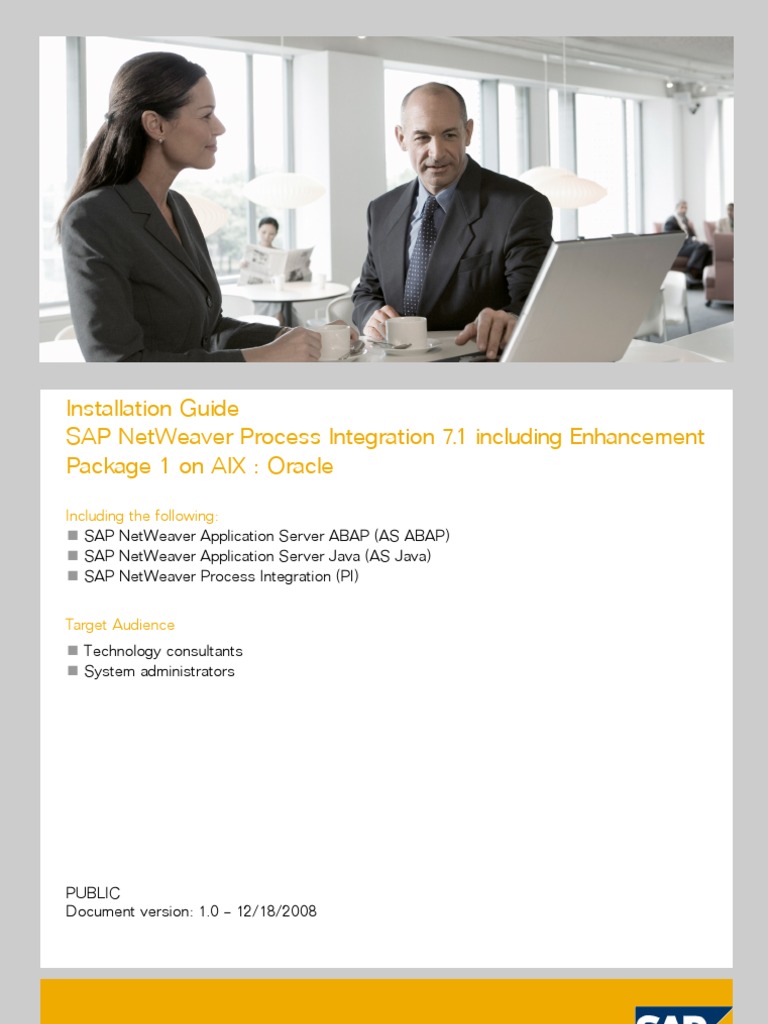 Installation Guide SAP NW PI7.1 | PDF | Oracle Database | Operating System