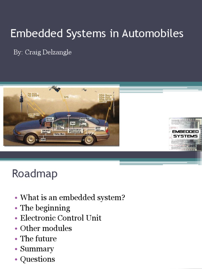 Embedded Systems in Automobiles | PDF | Fuel Injection | Wheeled Vehicles