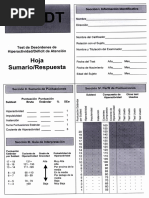 Test Edah | PDF | Desorden hiperactivo y deficit de atencion ...