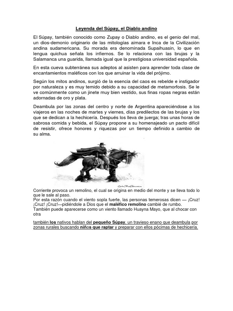 Leyenda Del Súpay | PDF