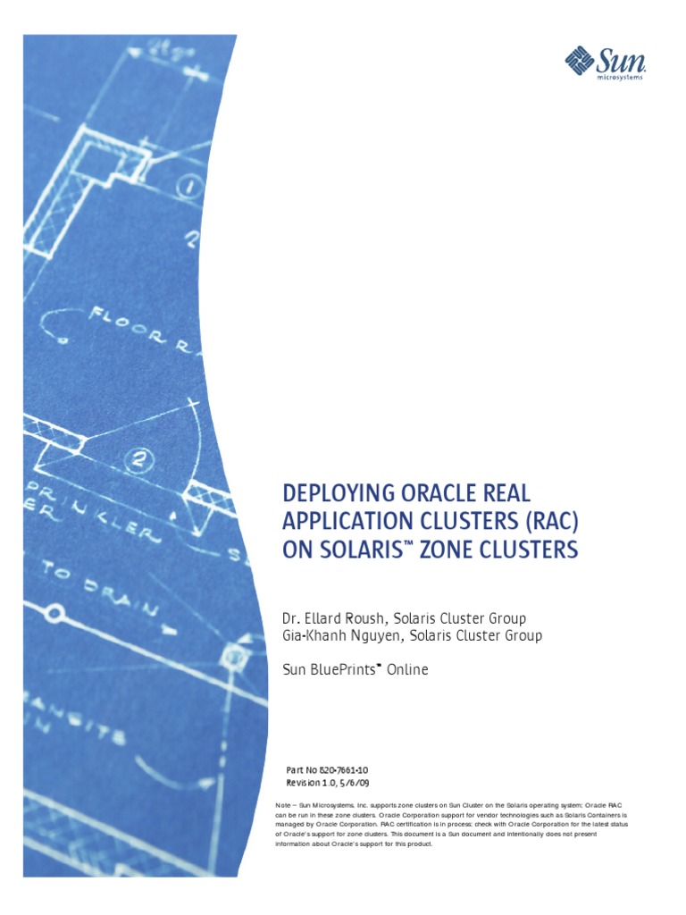 Deploying Oracle Real Application Clusters Rac On Solaris Zone Clusters Pdf Computer