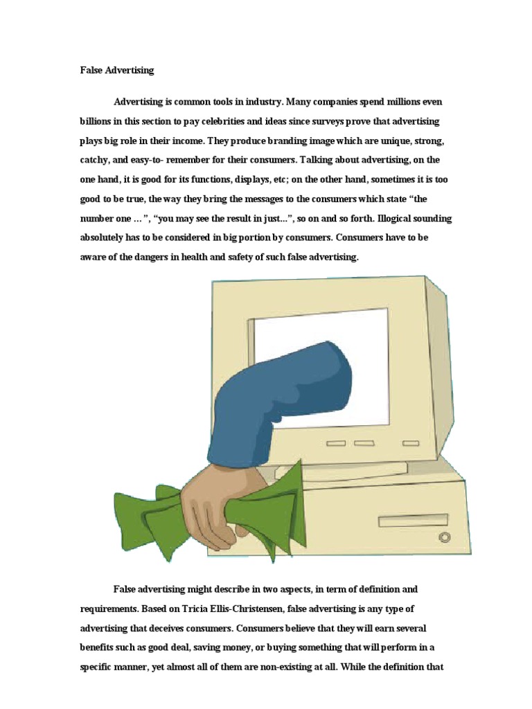 False Advertising | PDF | False Advertising | Consumer Protection