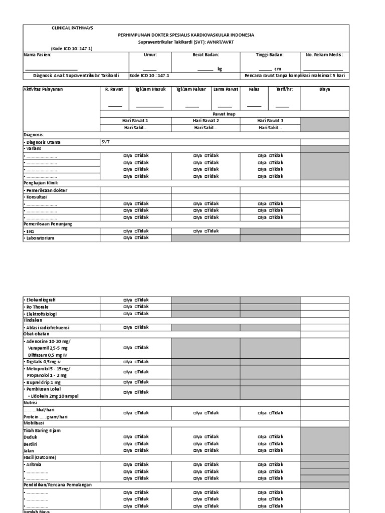Clinical Pathways SVT | PDF