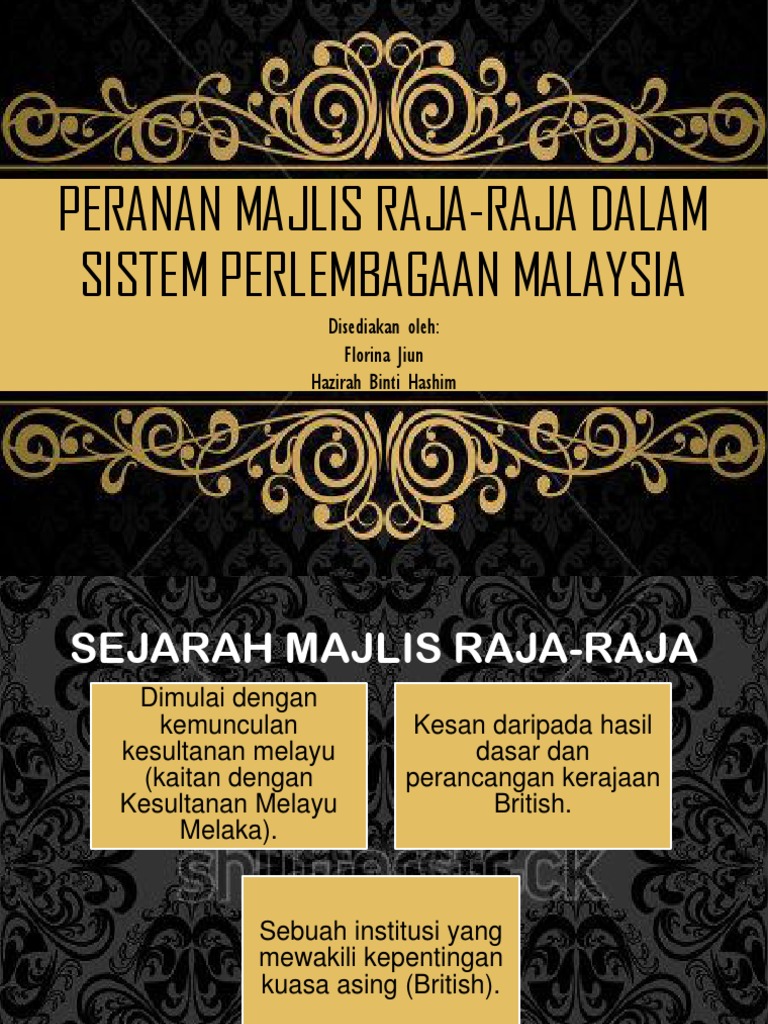 Peranan Majlis Raja Raja Dalam Sistem Perlembagaan Malaysia Pdf