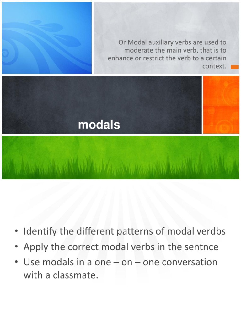 Modals | PDF | Grammar | Semantics