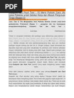 PDF Soal Tes Kraepelin Dan Tes Pauli A4 | PDF
