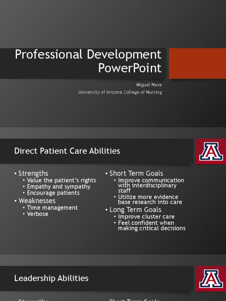 Professional Development Powerpoint | PDF | Nursing | Health Sciences