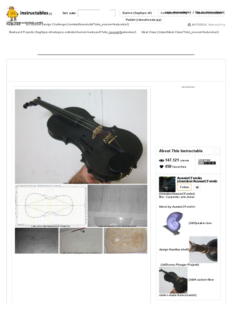 A Carbon Fibre Violin I Made From Scratch - 32 Steps (With Pictures ...