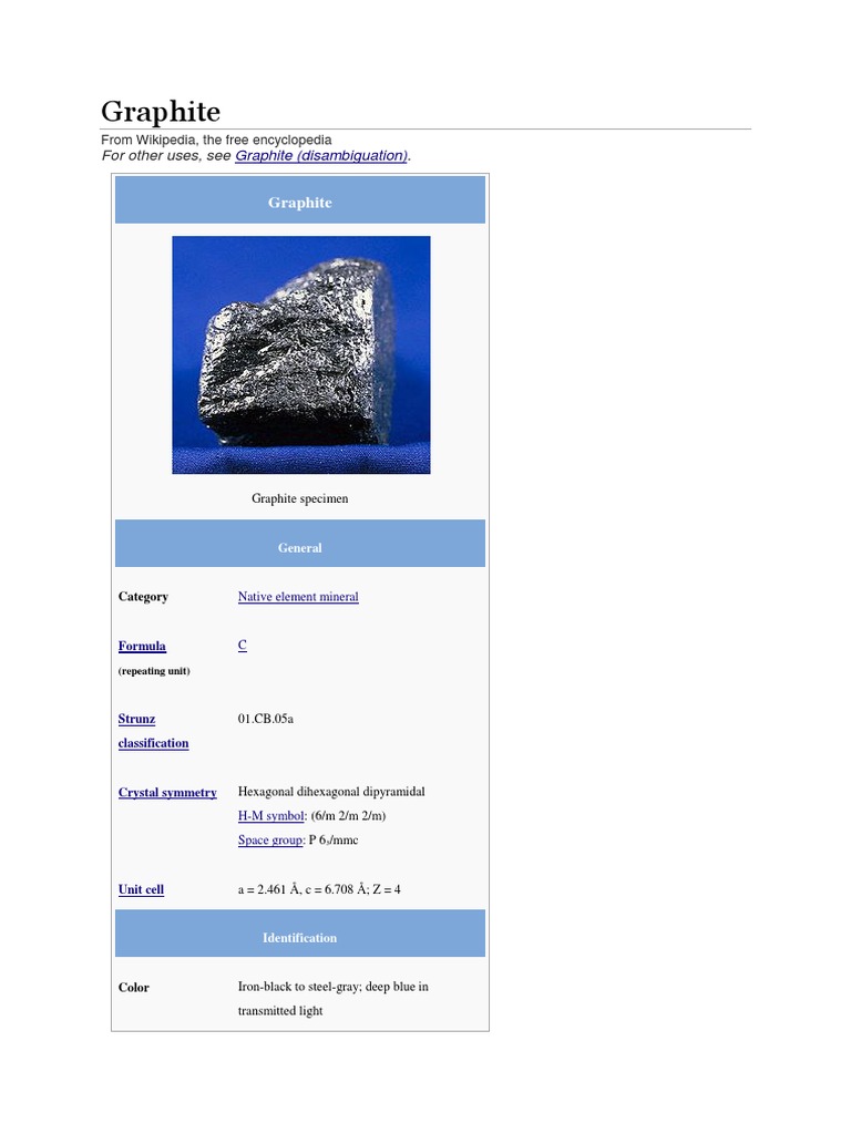 Graphite | PDF | Graphite | Materials