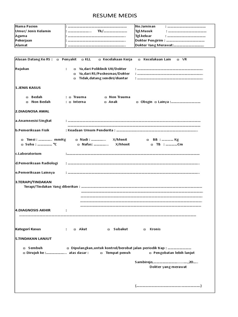 Resume Medis | PDF