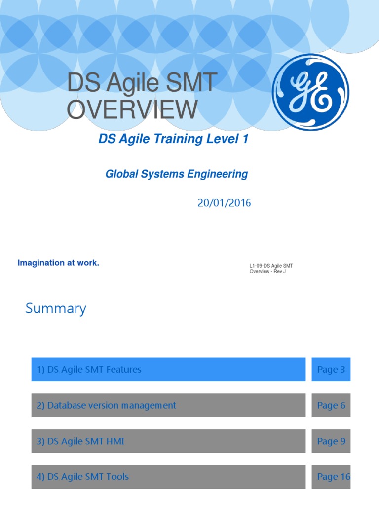 09-DS Agile SMT Overview - Rev K | PDF | Ibm Db2 | Scada