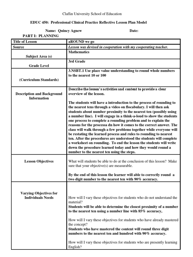 1st Reflective | PDF | Lesson Plan | Education Theory