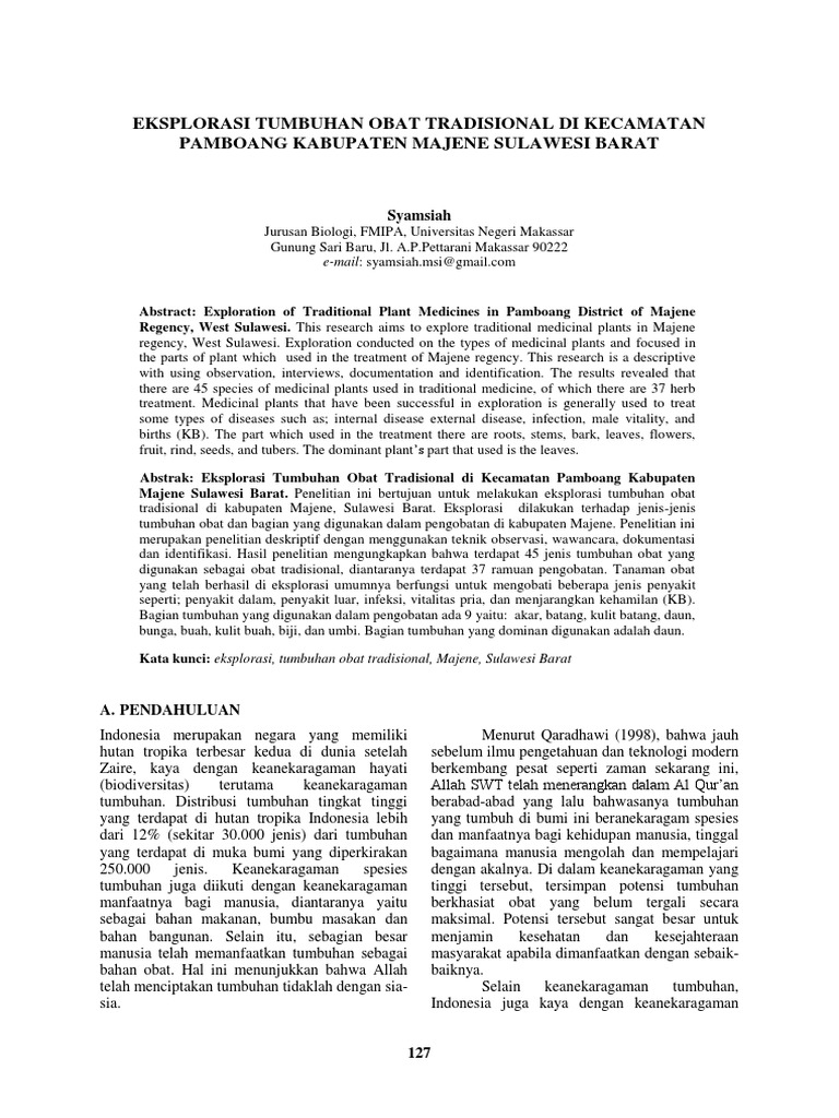 Eksplorasi Tan Obat | PDF | Kesehatan Holistik