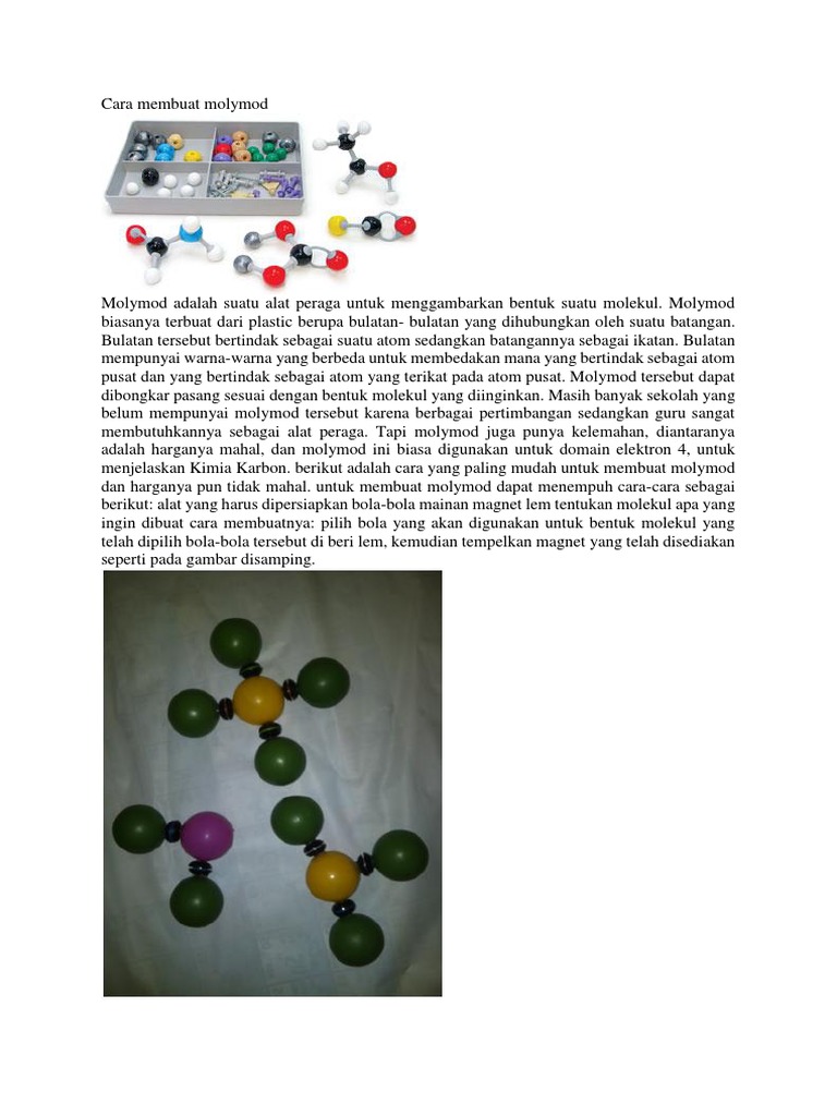 Cara Membuat Molymod | PDF