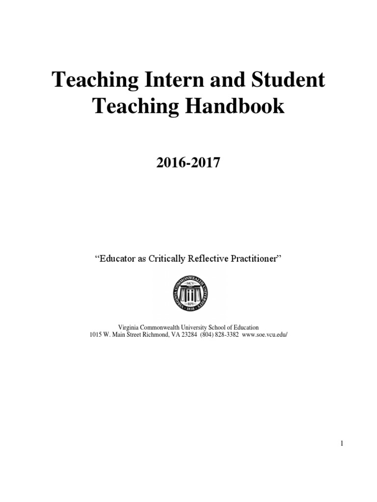 Student Teaching Handbook | PDF | Lesson Plan | Teachers