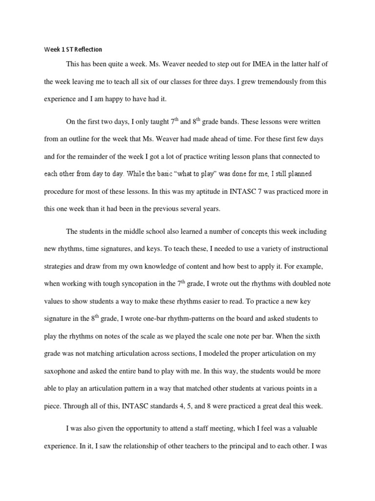 Student Teaching Journal | PDF | Music Education | Educational Assessment