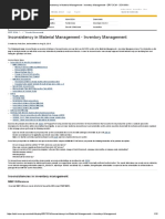Sap MM Cheat Sheet | PDF | Invoice | Inventory
