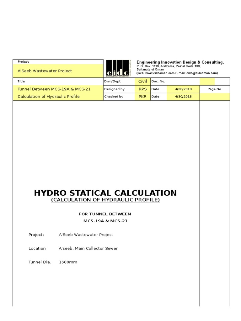 Hydraulics Calculation (1.6 Dia) | PDF | Soft Matter | Classical Mechanics