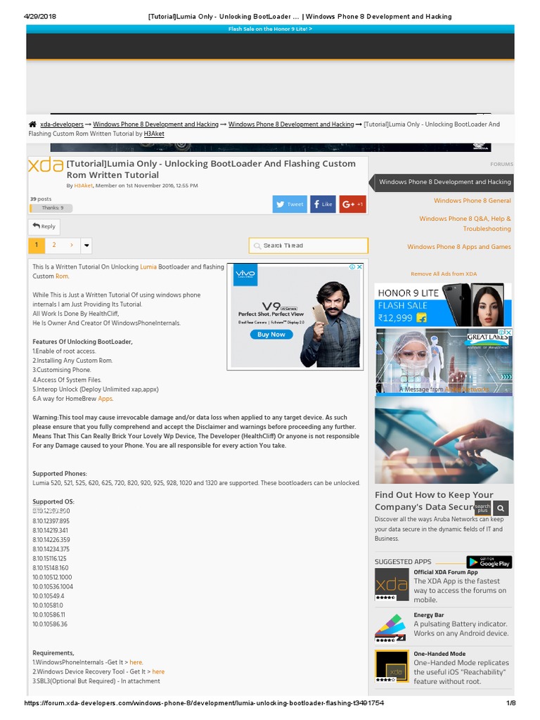 (Tutorial) Lumia Only - Unlocking BootLoader - Windows Phone 8 Development and Hacking | PDF ...