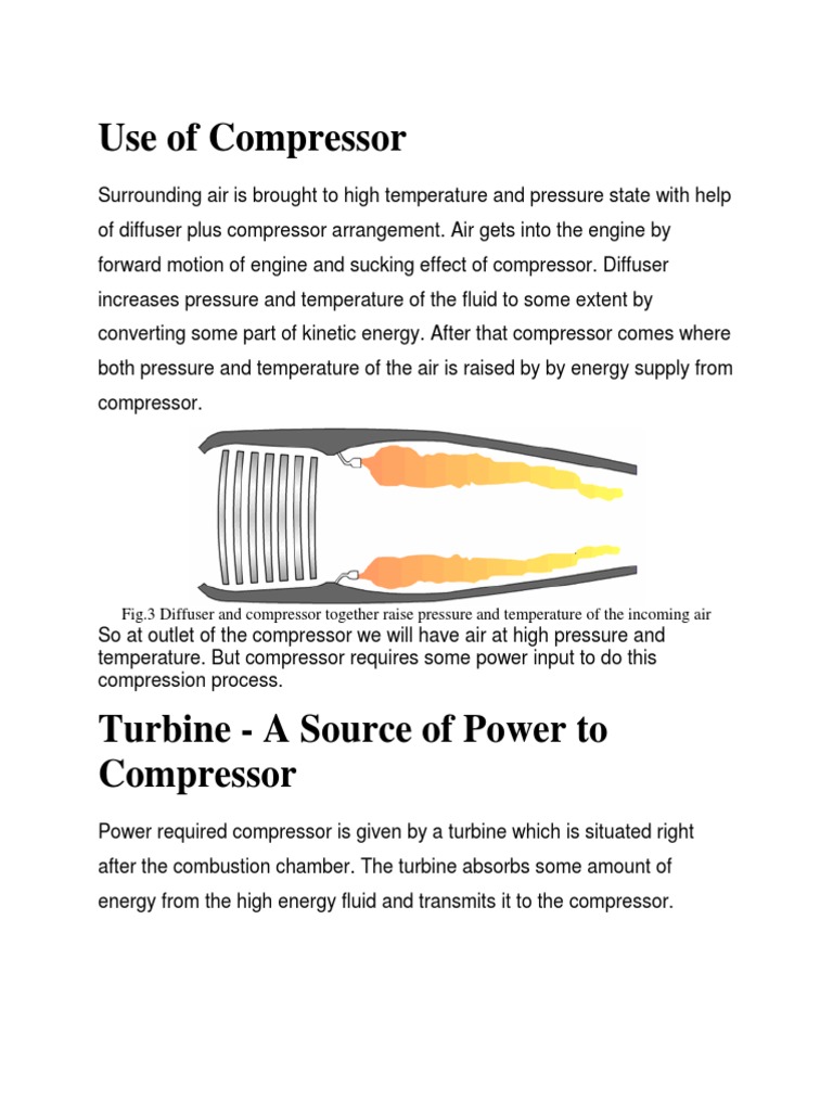 How a Gas Turbine Engine's Compressor, Diffuser, Turbine, and Nozzle ...