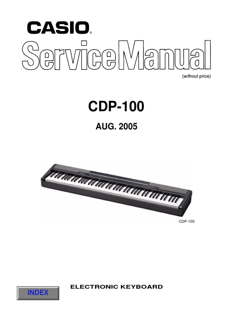 Casio CDP-100 Service Manual PDF | PDF | Power Supply | Polychlorinated ...