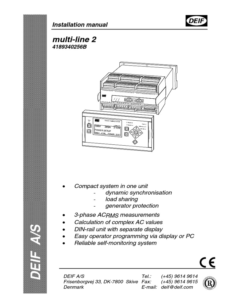PPU-Manual de Instalación | PDF | Relay | Electric Generator