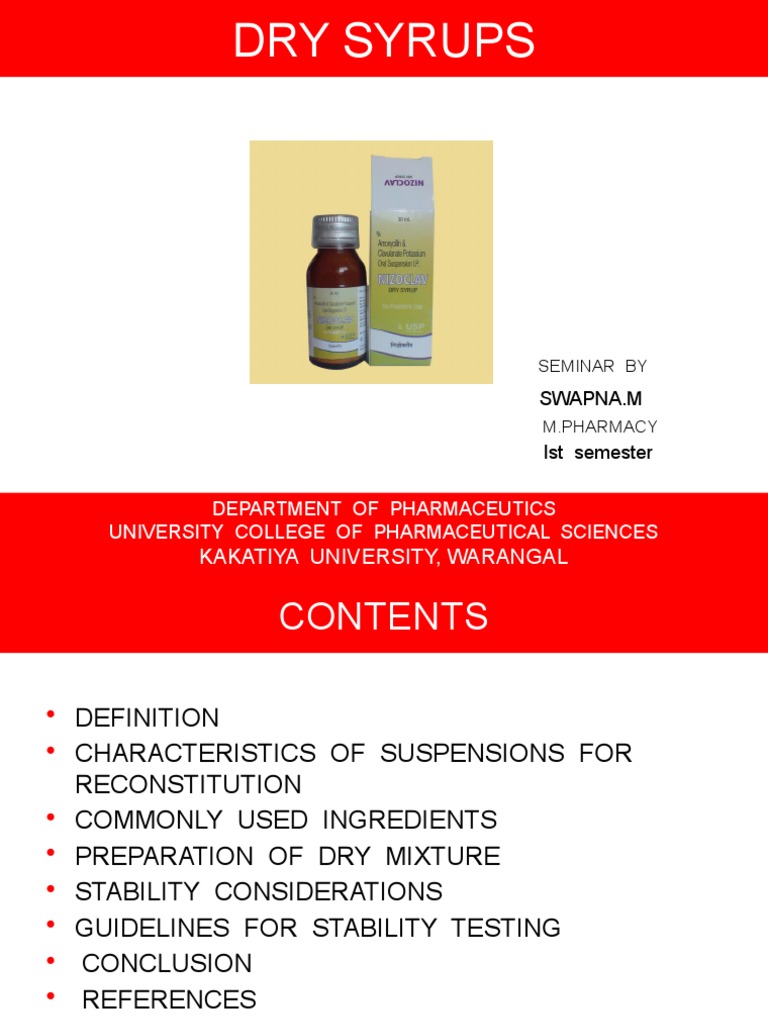 Kakatiya University, Warangal: Department of Pharmaceutics University ...