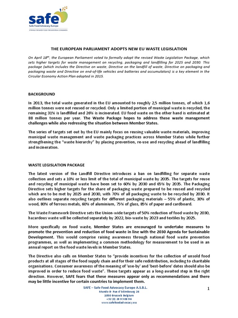 Waste Package | PDF | Recycling | Waste Management