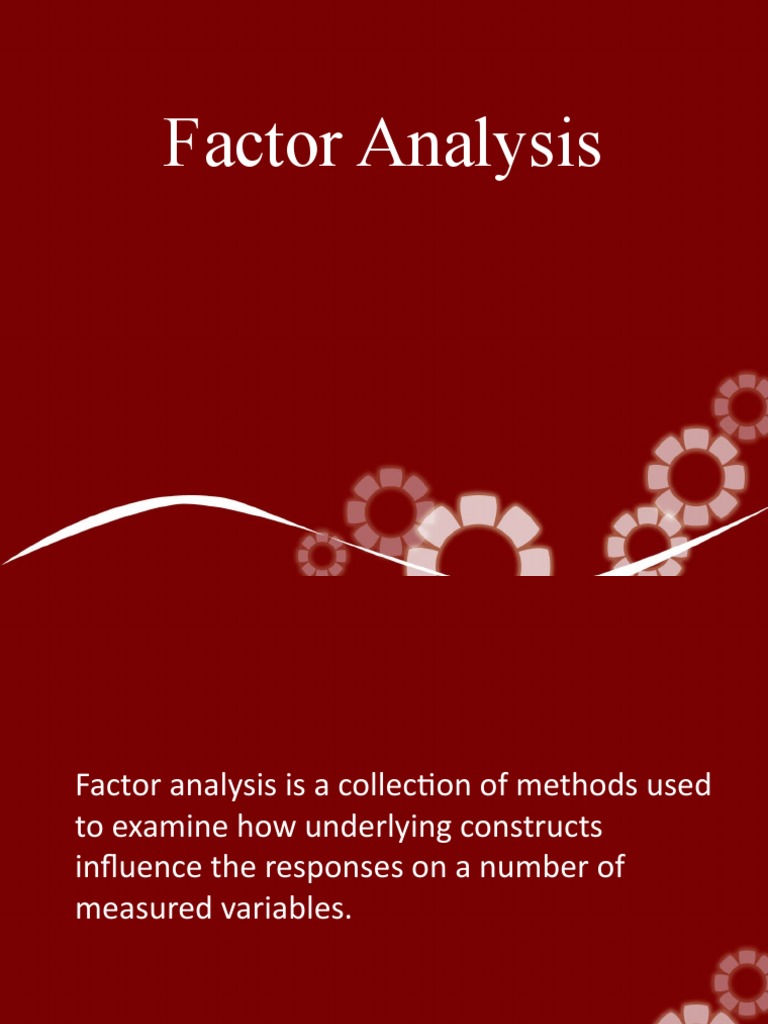 Exploratory Factor Analysis In Research Methodology