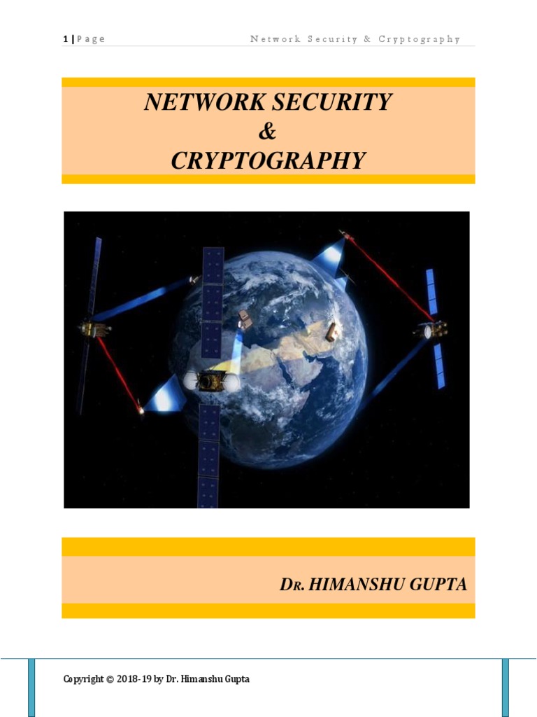 Network Security & Cryptography Book | PDF | Cryptography | Key (Cryptography)