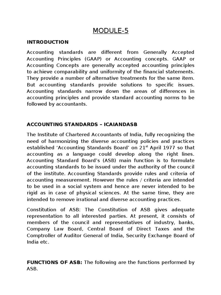 ICAI accounting standards overview | PDF | International Financial ...