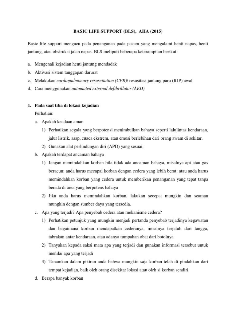 Basic Life Support | PDF