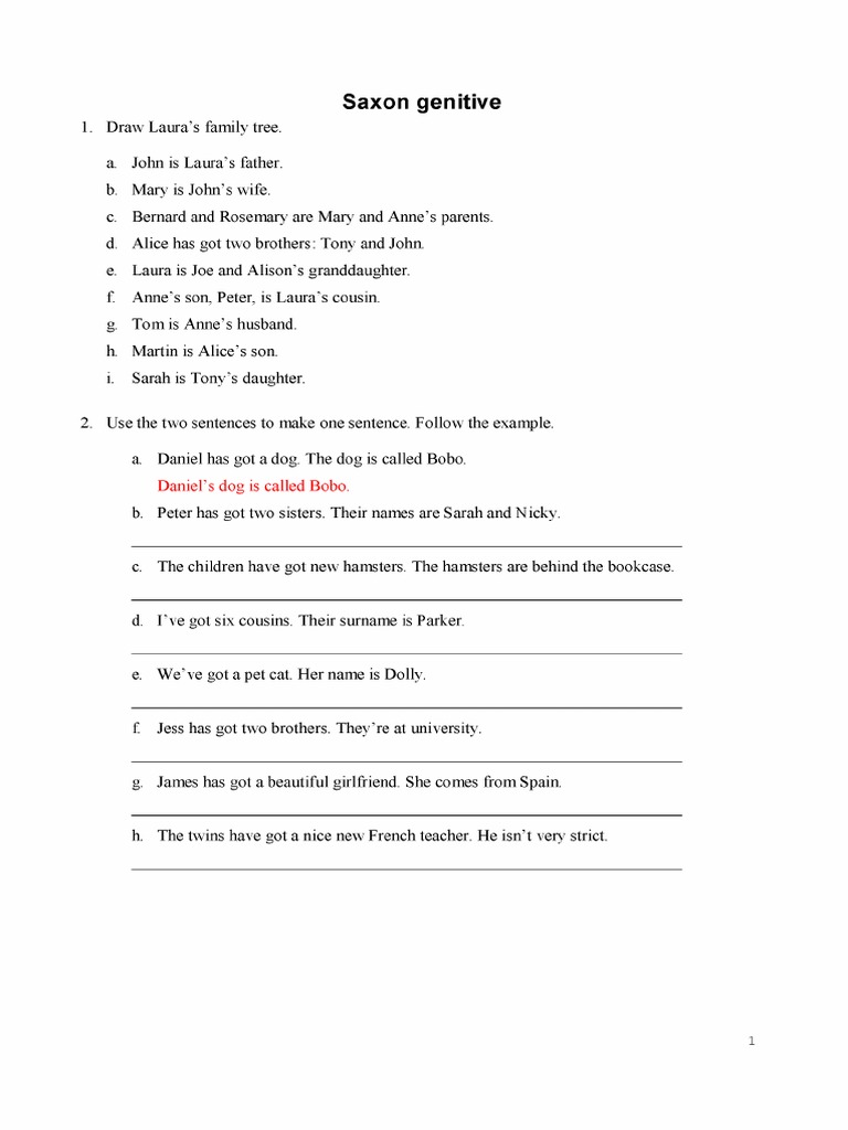 Saxon Genitive | PDF