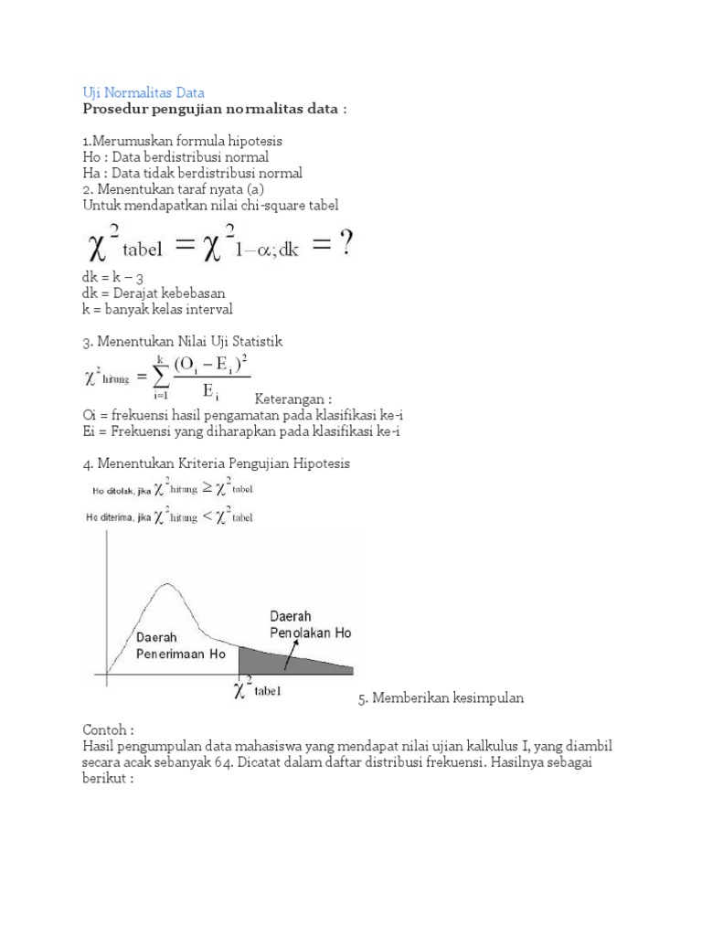 Uji Normalitas Data | PDF