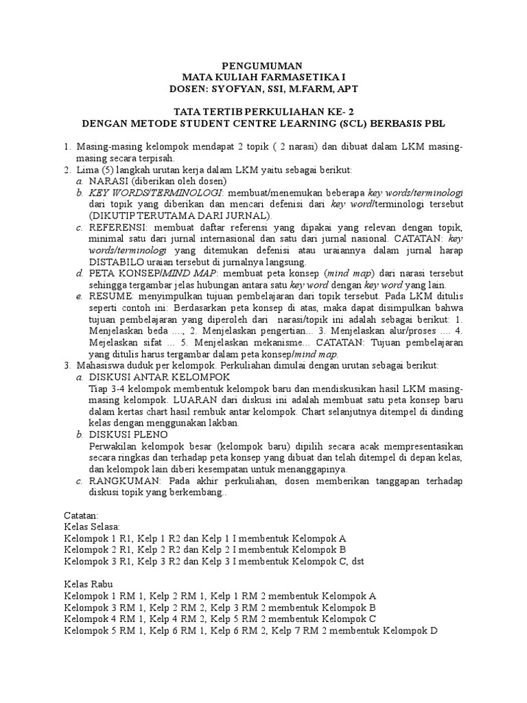 Lembaran Kerja Mahasiswa (LKM) II | PDF