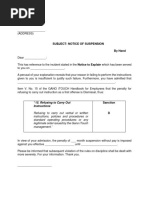 Sample Notice To Explain | PDF | Law