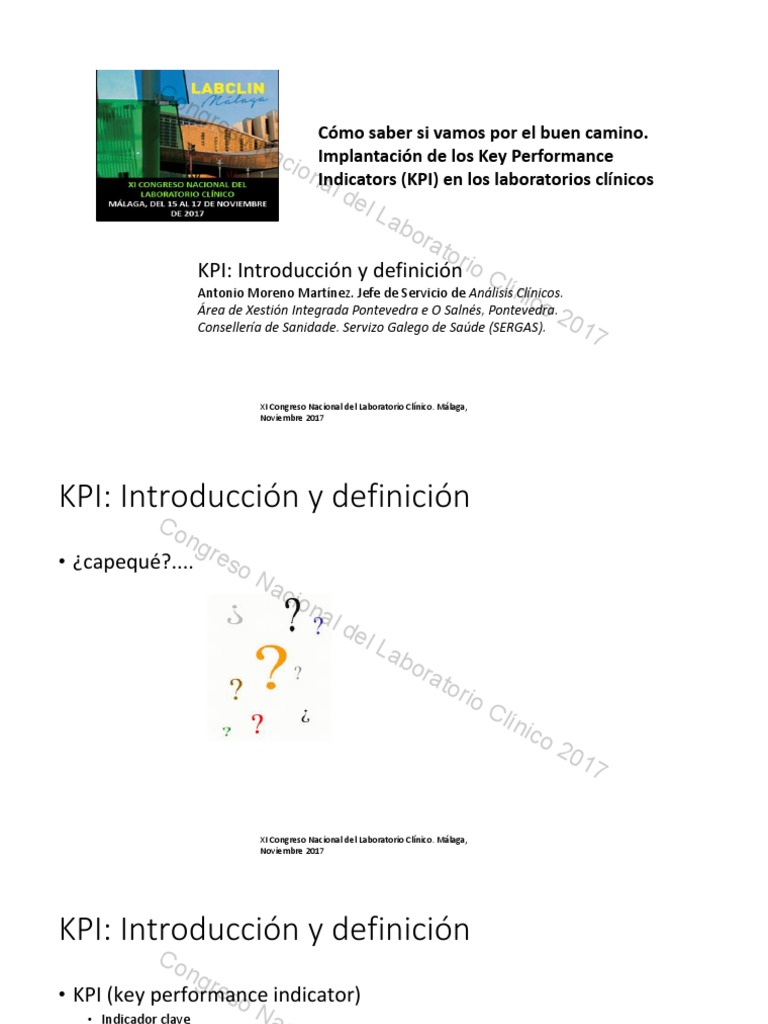 Implantación de KPI en Laboratorios Clínicos | PDF | Indicador de ...