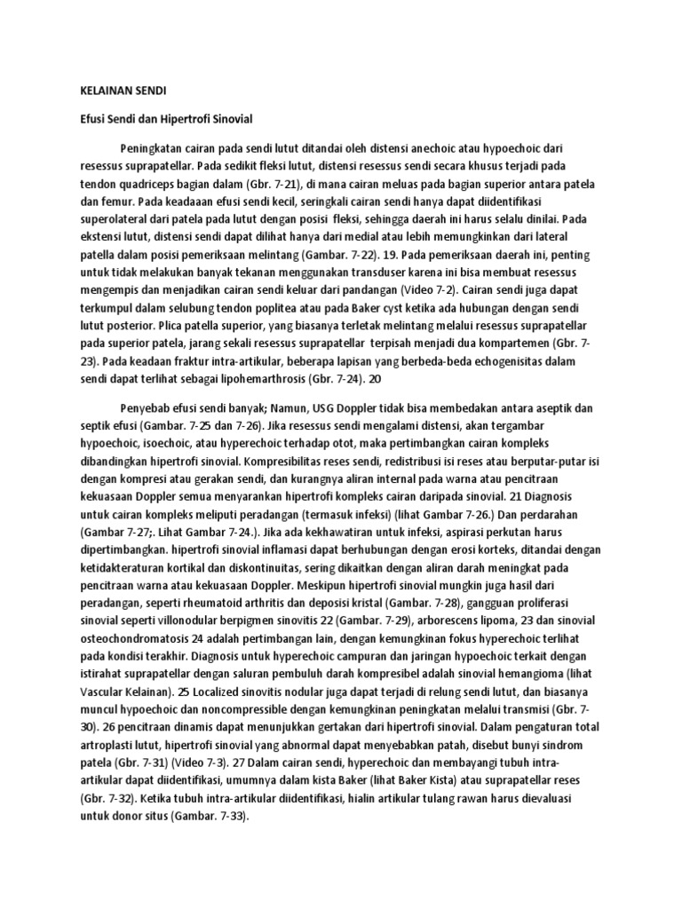 Usg Muskuloskeletal | PDF