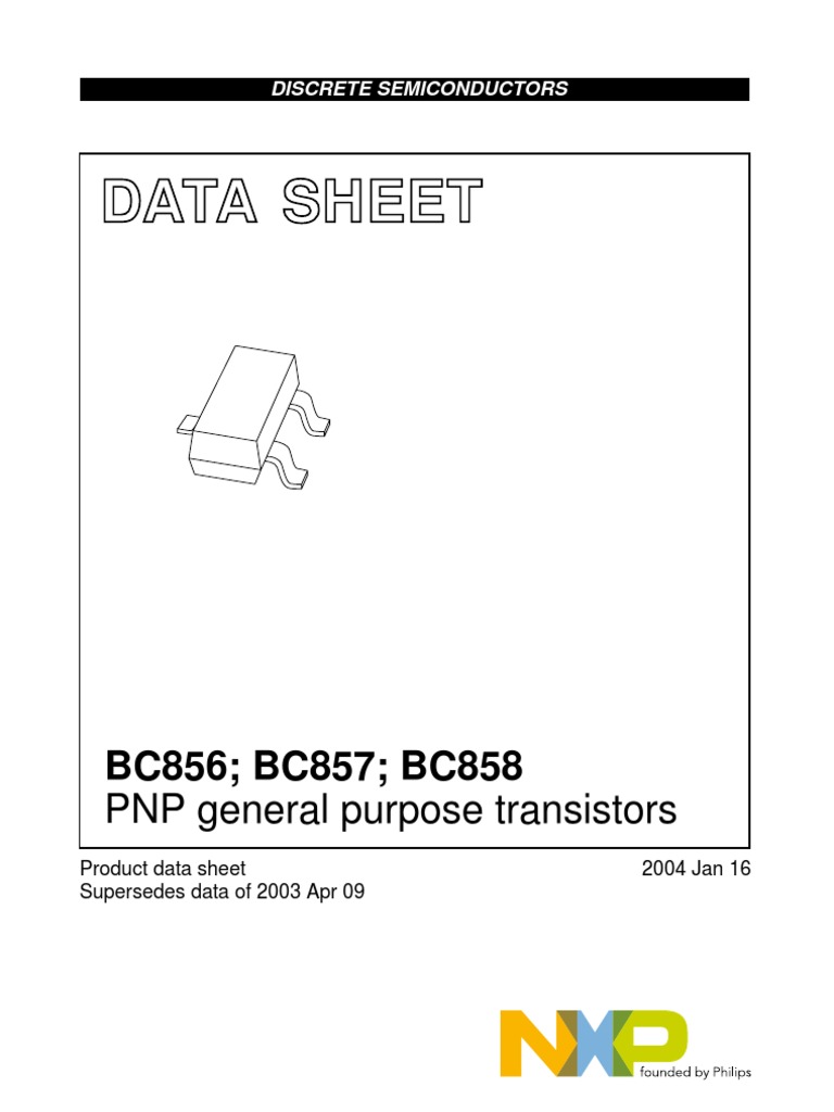 BC856_BC857_BC858 | Bipolar Junction Transistor | Transistor