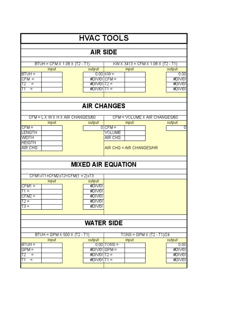 Hvac Tools | PDF | Sphere | Volt